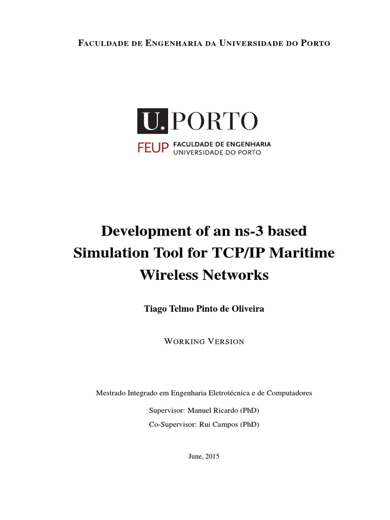 Development of An ns-3 Based Simulation Tool For TCP-IP Maritime ... Development of An ns-3 Based Simulation Tool For TCP-IP Maritime ...