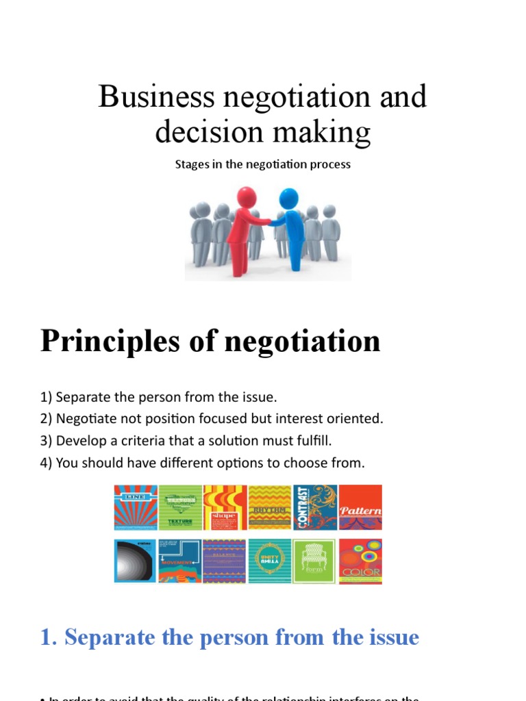 Stages in the Negotiation Process | PDF | Negotiation | Information