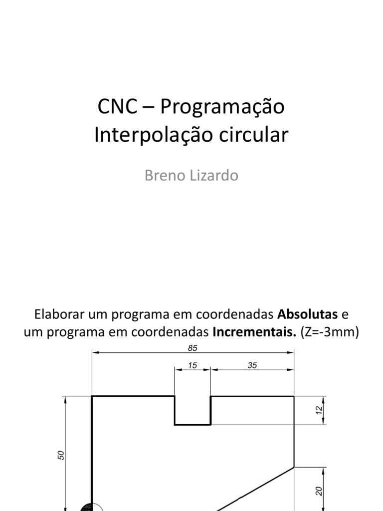 Programação CNC: Interpolação Circular | PDF | Conhecimento processual ...