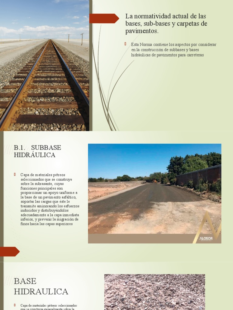 Normativa de Subbases y Bases Hidráulicas | PDF