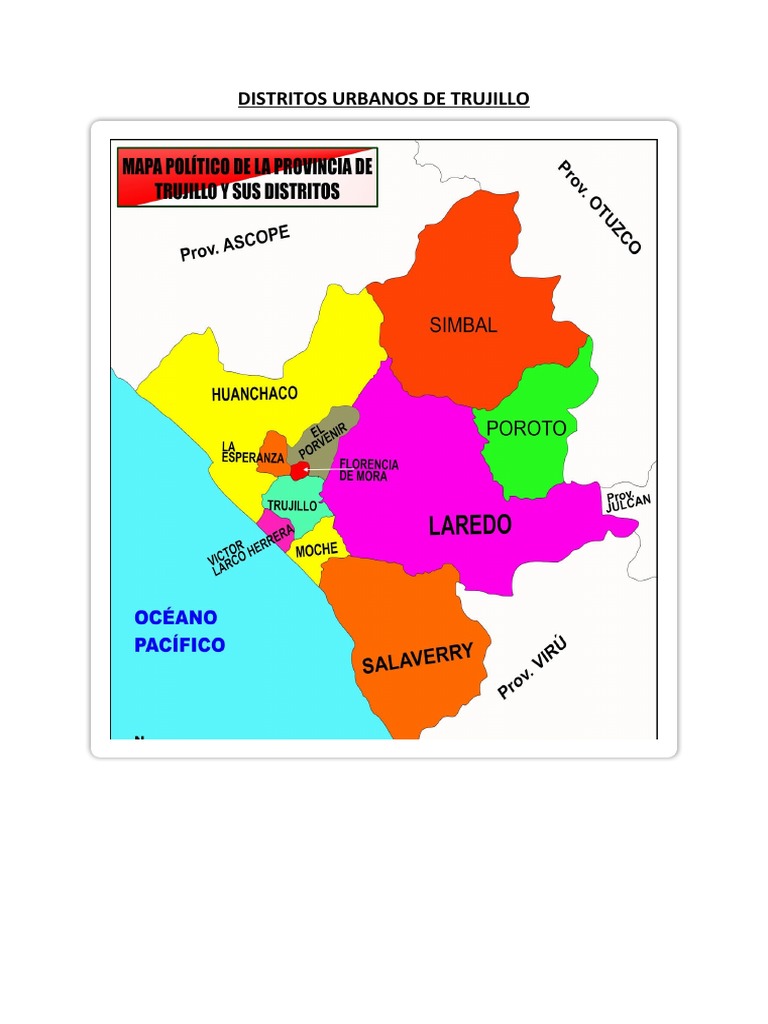 DISTRITOS URBANOS DE TRUJILLO | PDF
