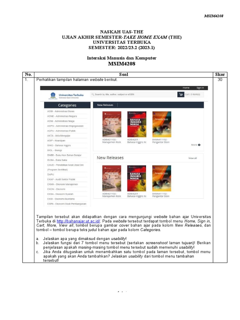 Naskah - MSIM4208 - The - 1 - Pak Suher | PDF