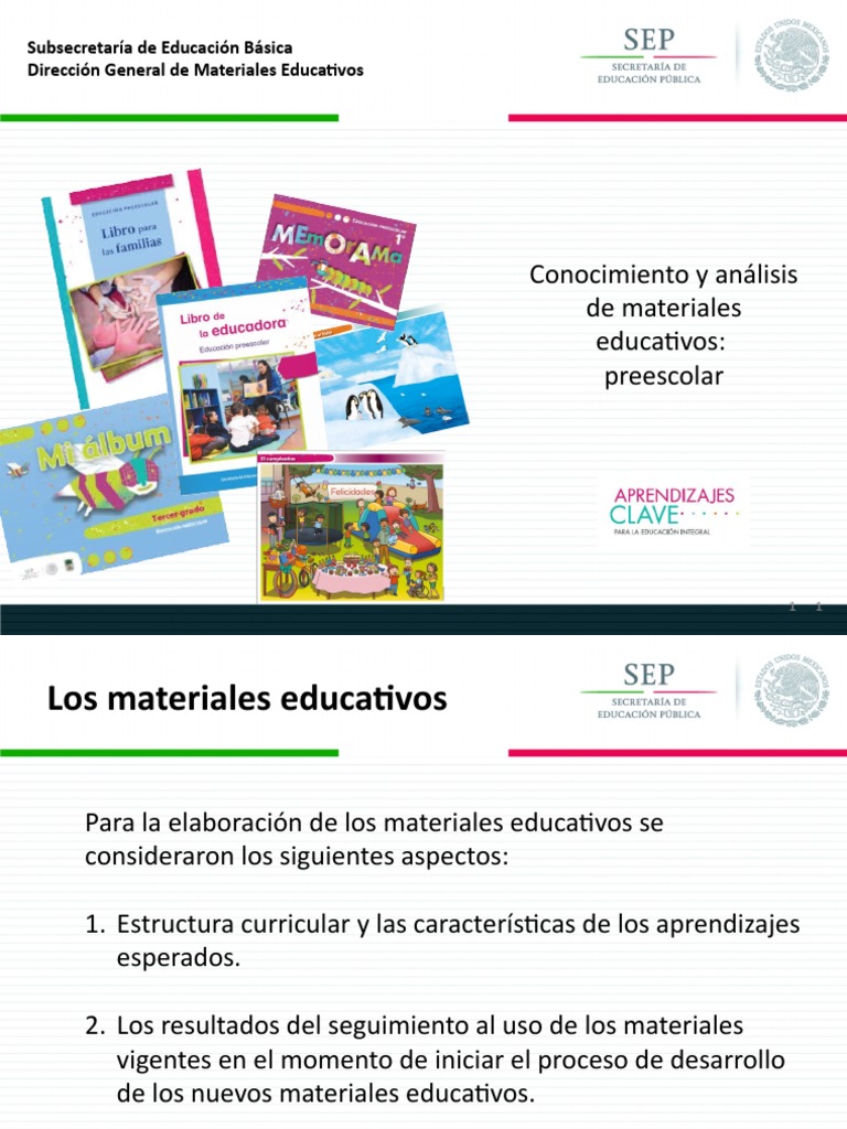 Materiales Didácticos para Preescolar | PDF | Educación de la primera ...