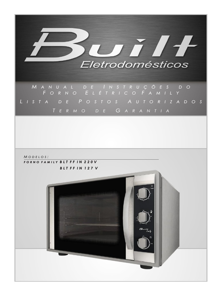 Manual Forno Buil Family BLT FS SI | PDF | Termostato | Forno