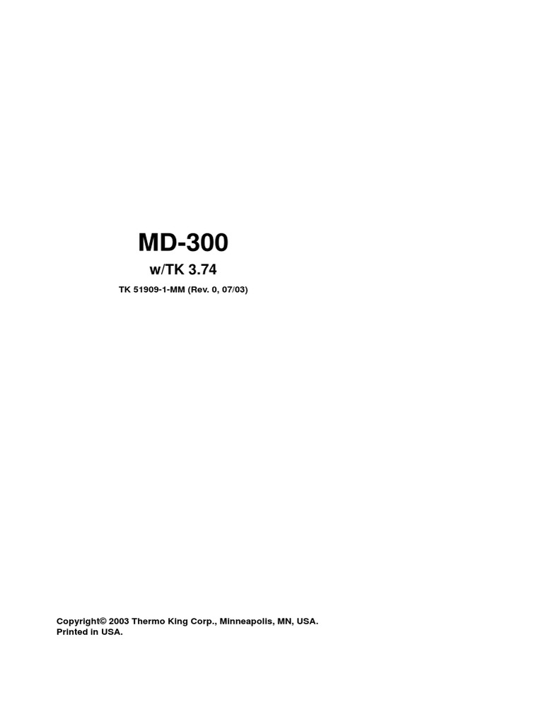 MD300 | PDF | Machines | Manufactured Goods