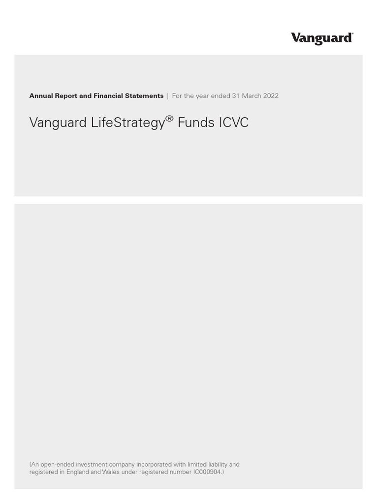 Vanguard Lifestrategy Funds Icvc: Annual Report and Financial Statements | Download Free PDF ...