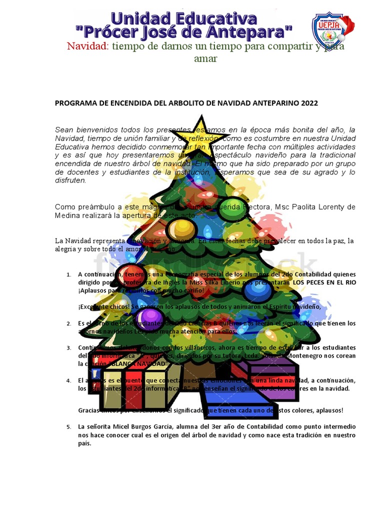 Programa Navideno | PDF | Navidad