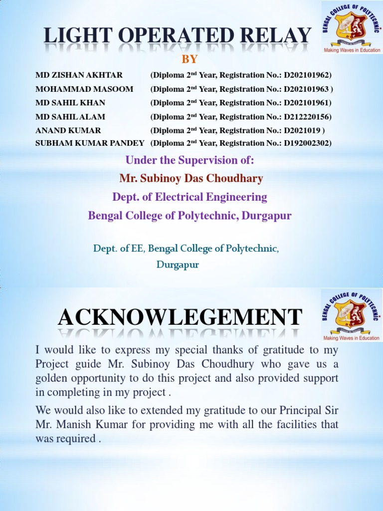 Light Operated Relay | PDF | Relay | Electrical Resistance And Conductance