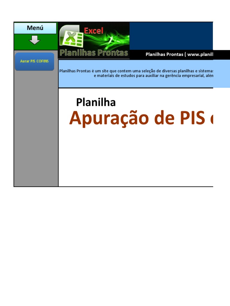 Planilha Apuracao de PIS e COFINS | PDF | Business | Economias