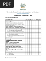 Server Sidework Checklist | PDF | Restaurants | Home