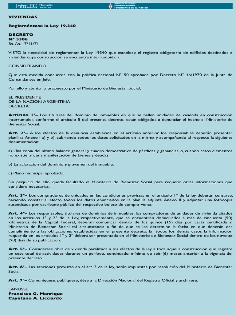 Ley 19340 | PDF | Gobierno