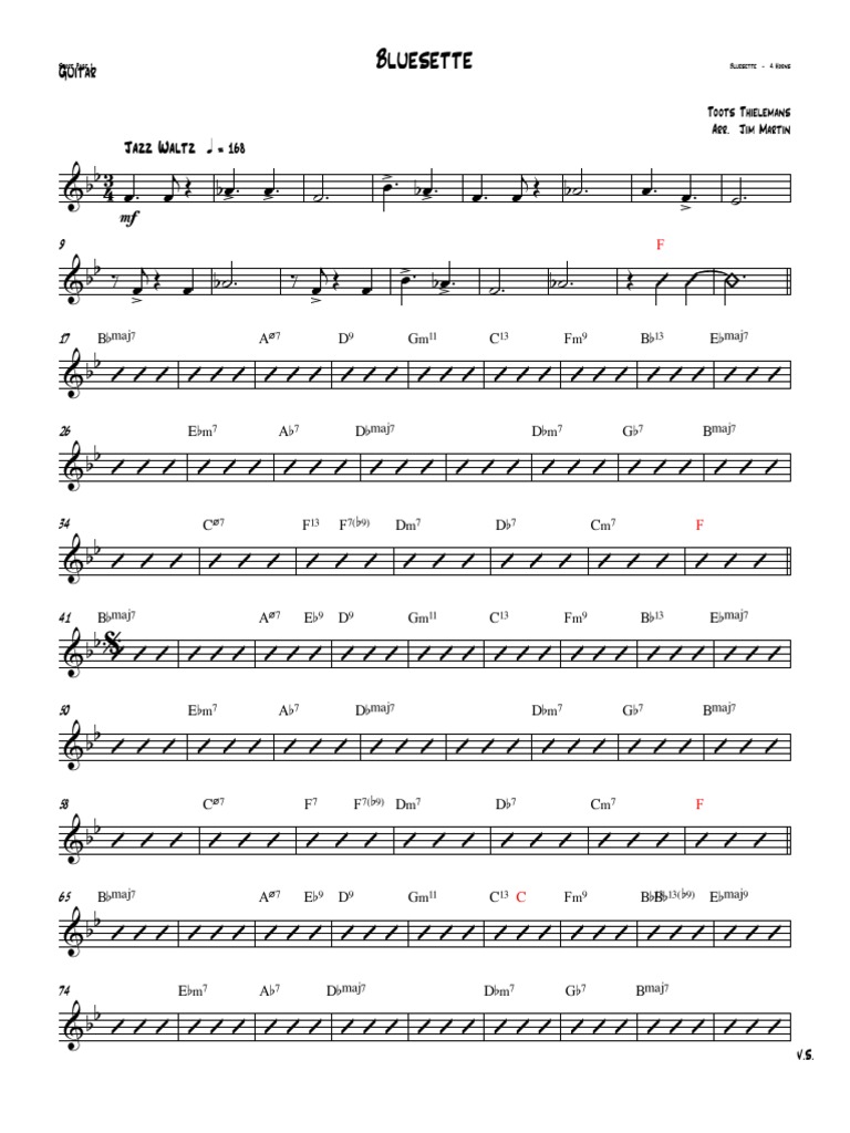 bluesette - Guitar (1) | PDF