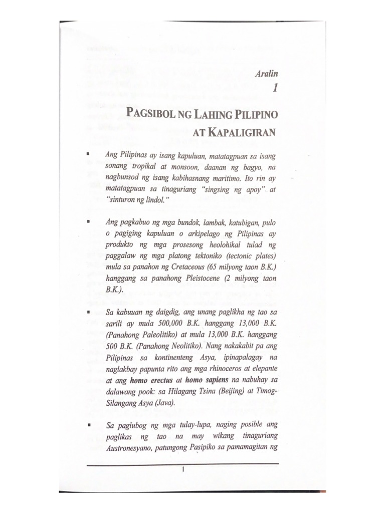 Aralin 1_KAS 1 | PDF