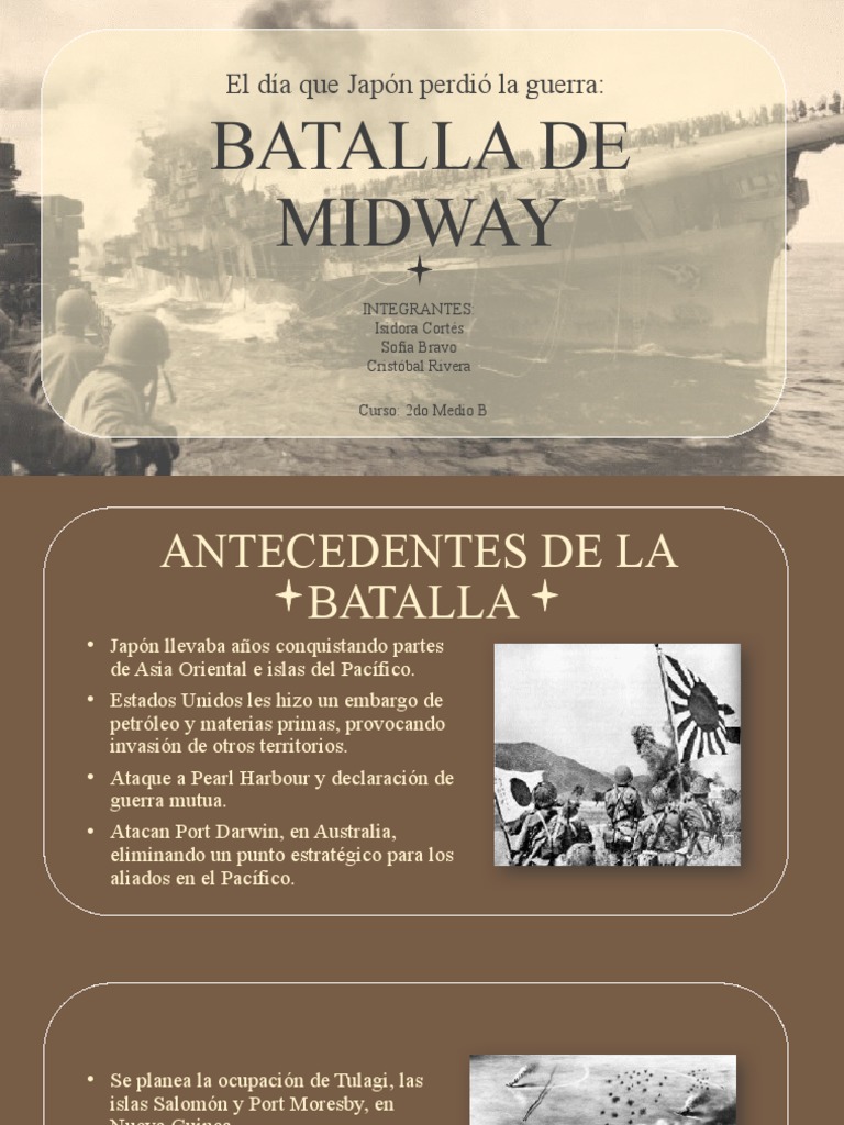 Batalla de Midway | PDF | Batalla de midway | Operaciones navales y batallas