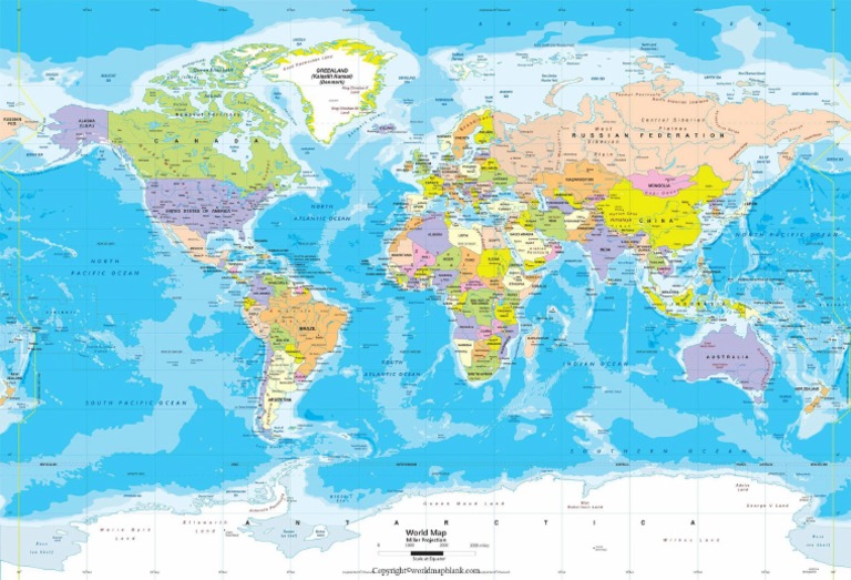 Large World Map Poster | PDF