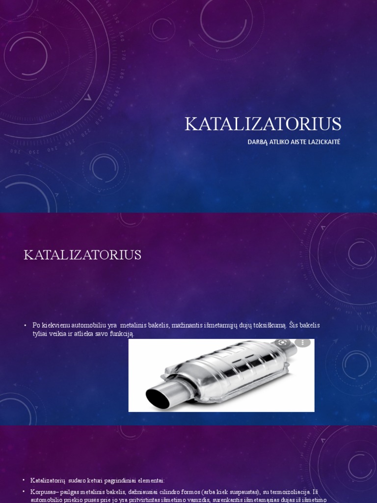 Katalizatorius: Darbą Atliko Aiste Lazickaitė | PDF