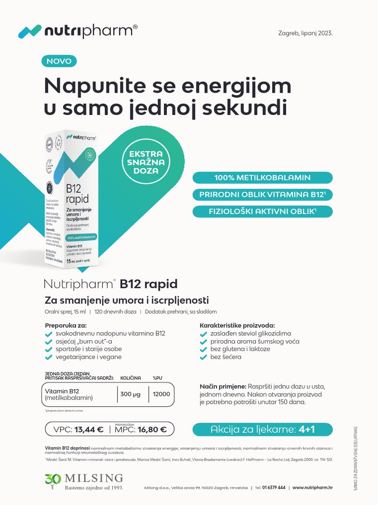 Novo-Nutripharm B12, oralni sprej | PDF