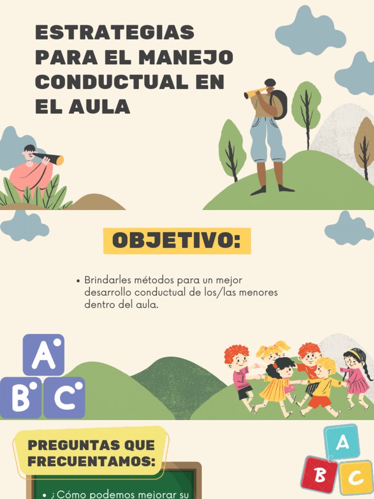 Estrategias para El Manejo Conductual en El Aula | PDF