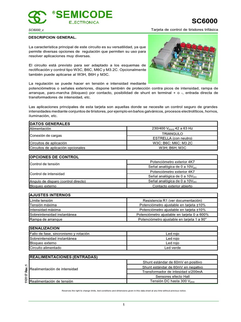 SC6000_c | PDF | Corriente eléctrica | Rectificador