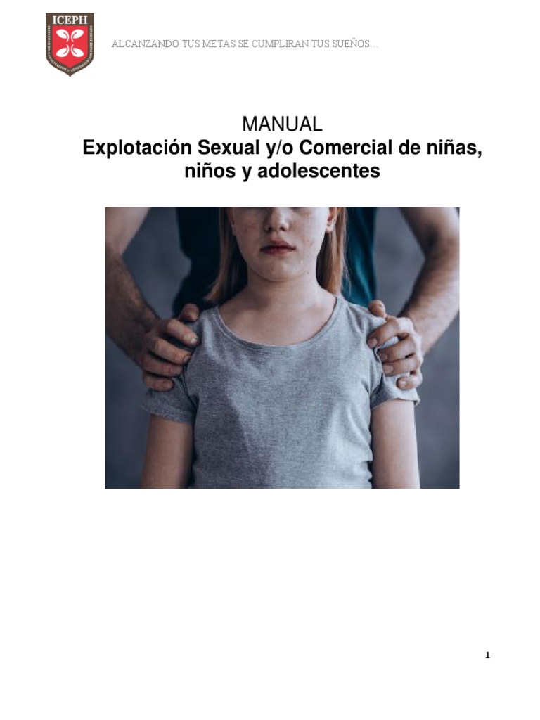 Manual Explotacion Sexual Comercial de NNA | PDF | Violación | Prostitución