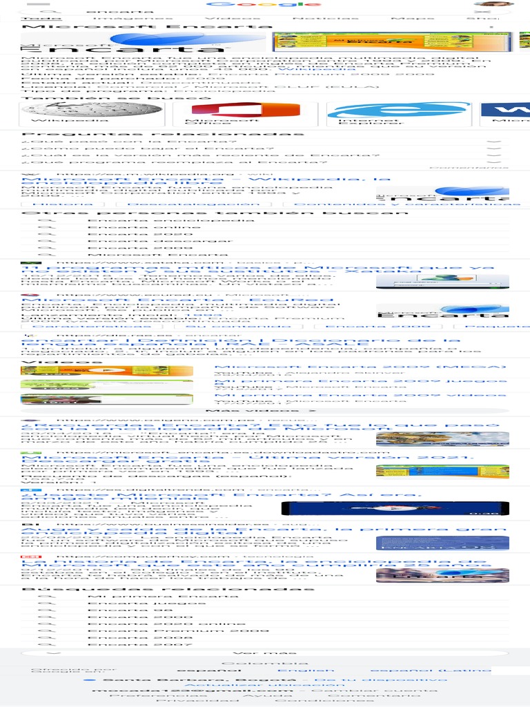 Encarta - Buscar Con Google | PDF | Sitios web | Software de la aplicacion