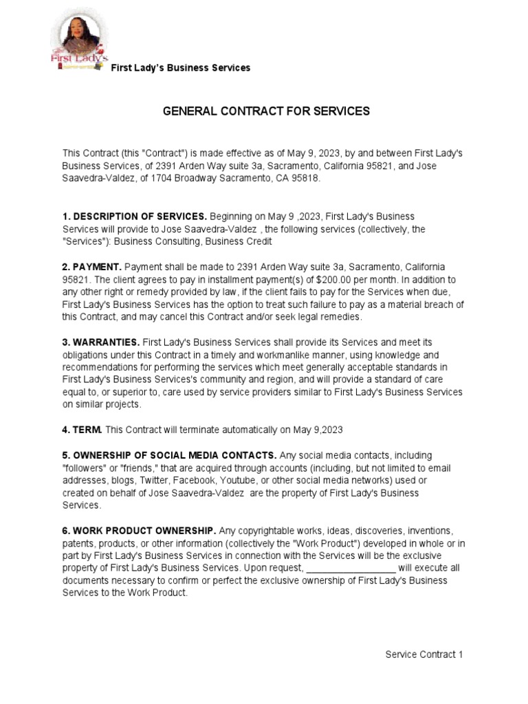 General Contract | Download Free PDF | Mediation | Indemnity
