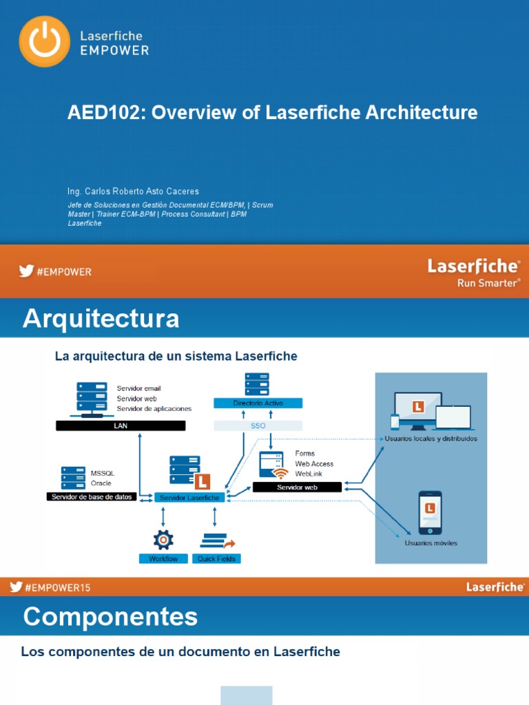 AED102 - Overview of Laserfiche Architecture | PDF | Databases | World Wide Web