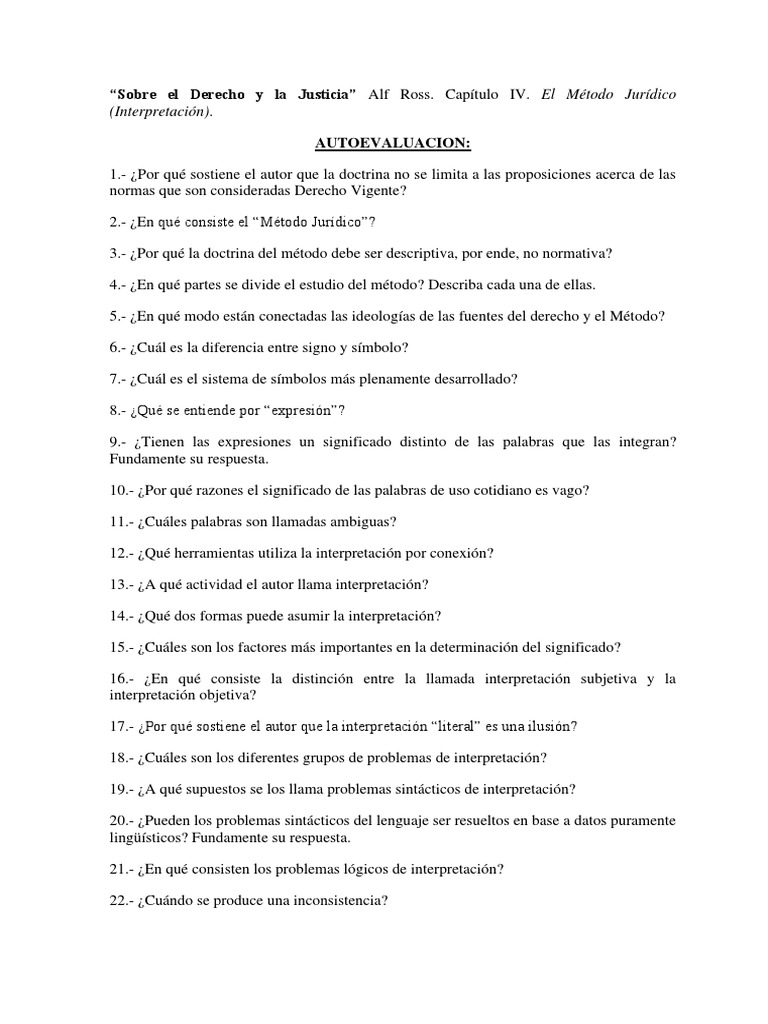 Método Jurídico en Alf Ross | PDF | Teorías filosóficas | Ciencia cognitiva