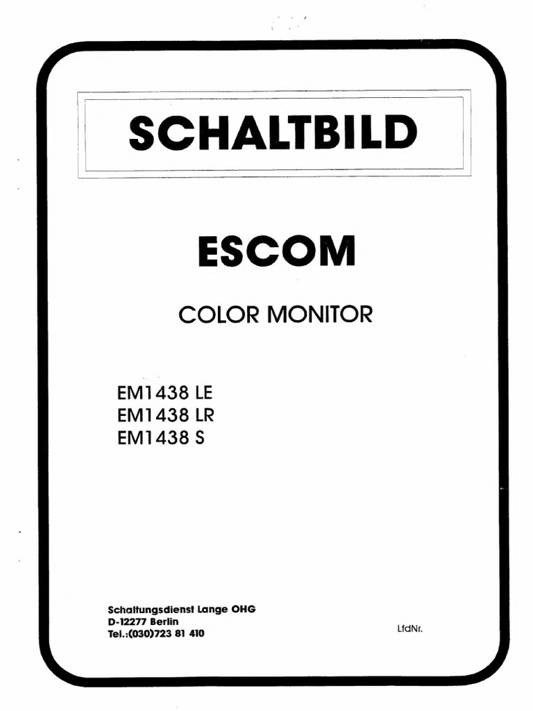 EM1438LELRS SM ESCOM EN Text | PDF