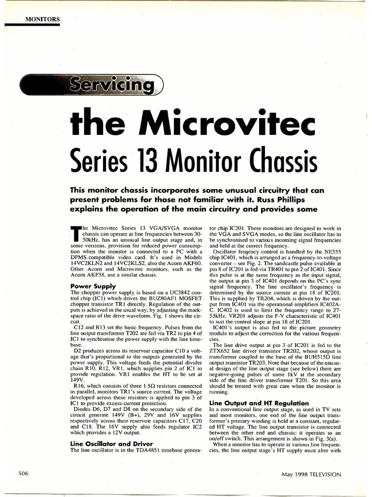 Microvitec - Series13 TVMag1998 05 | PDF