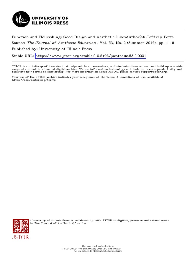 Good Design and Aesthetic_ Lives Jeffrey Petts | PDF | Aesthetics ...