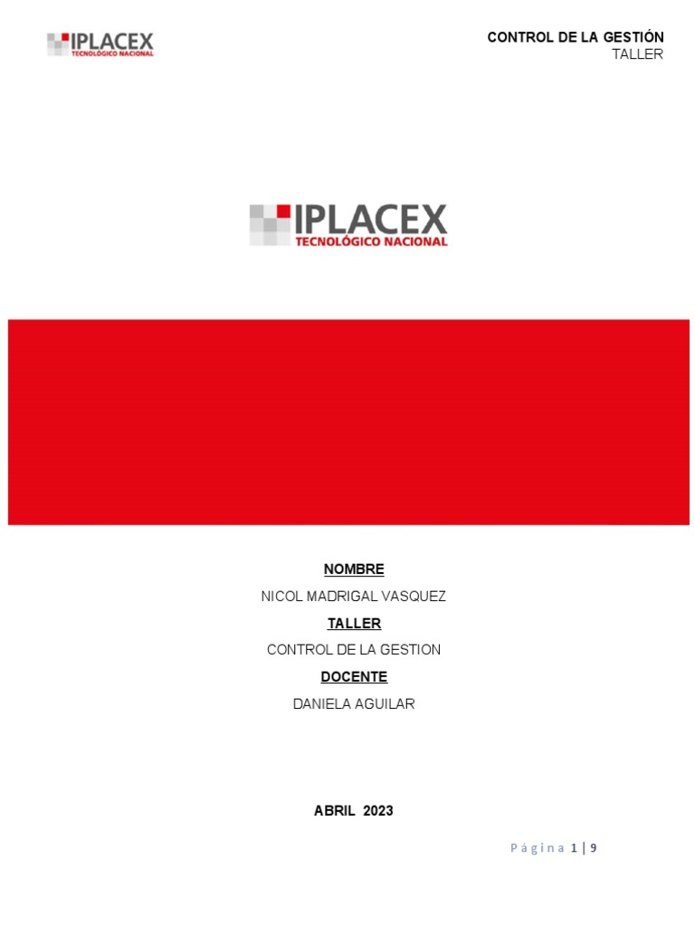 Control de La Gestion, Iplacex | PDF | Hospital | Análisis FODA