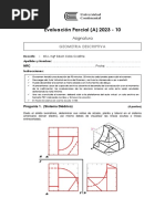 Examen Final Geometria Descriptiva 2020-20 | PDF
