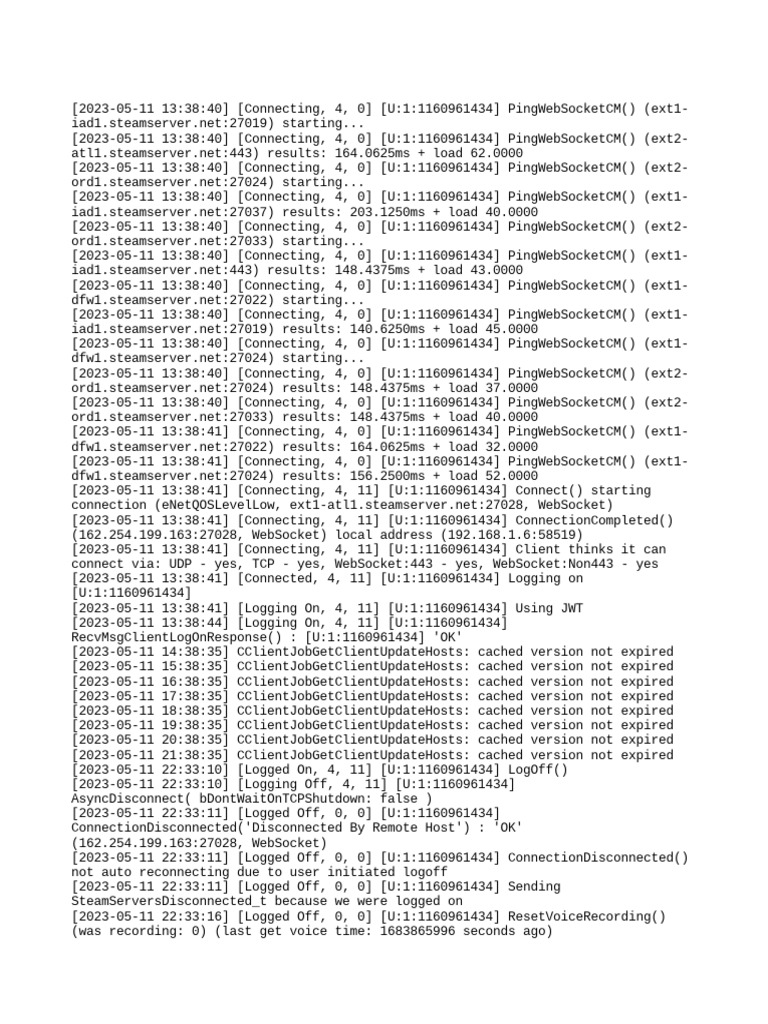 Connection Log Pdf Hypertext Transfer Protocol Proxy Server 
