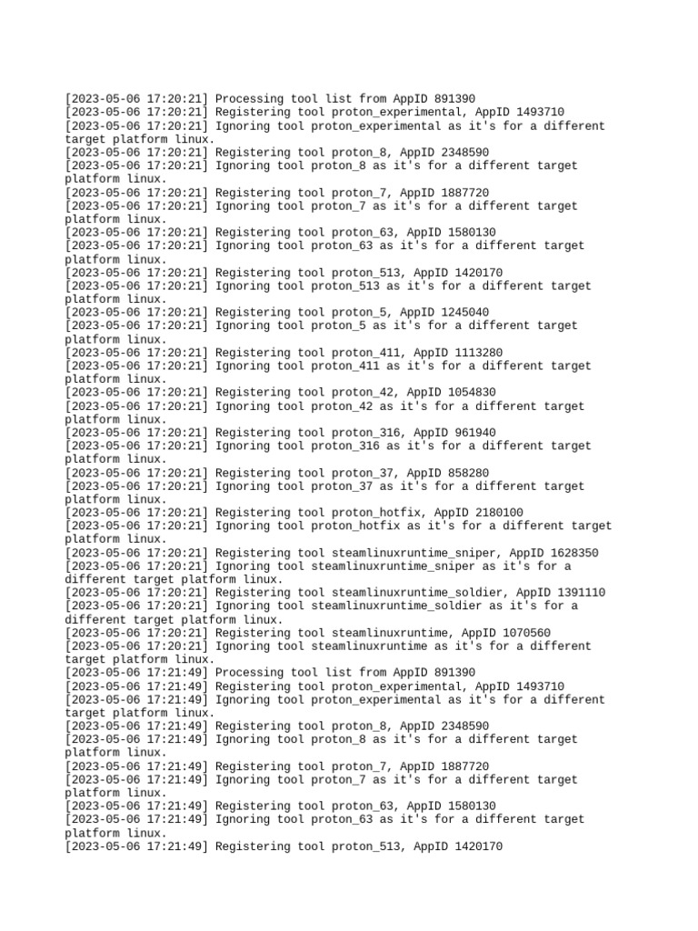 Compat Log | PDF | Computer Architecture | Computing Platforms