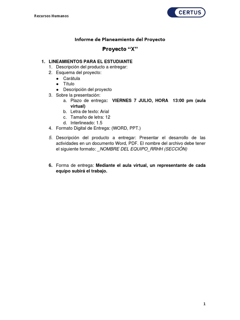 MODELO DE INFORME_RRHH H26 | PDF | Gestión de recursos humanos | Planificación