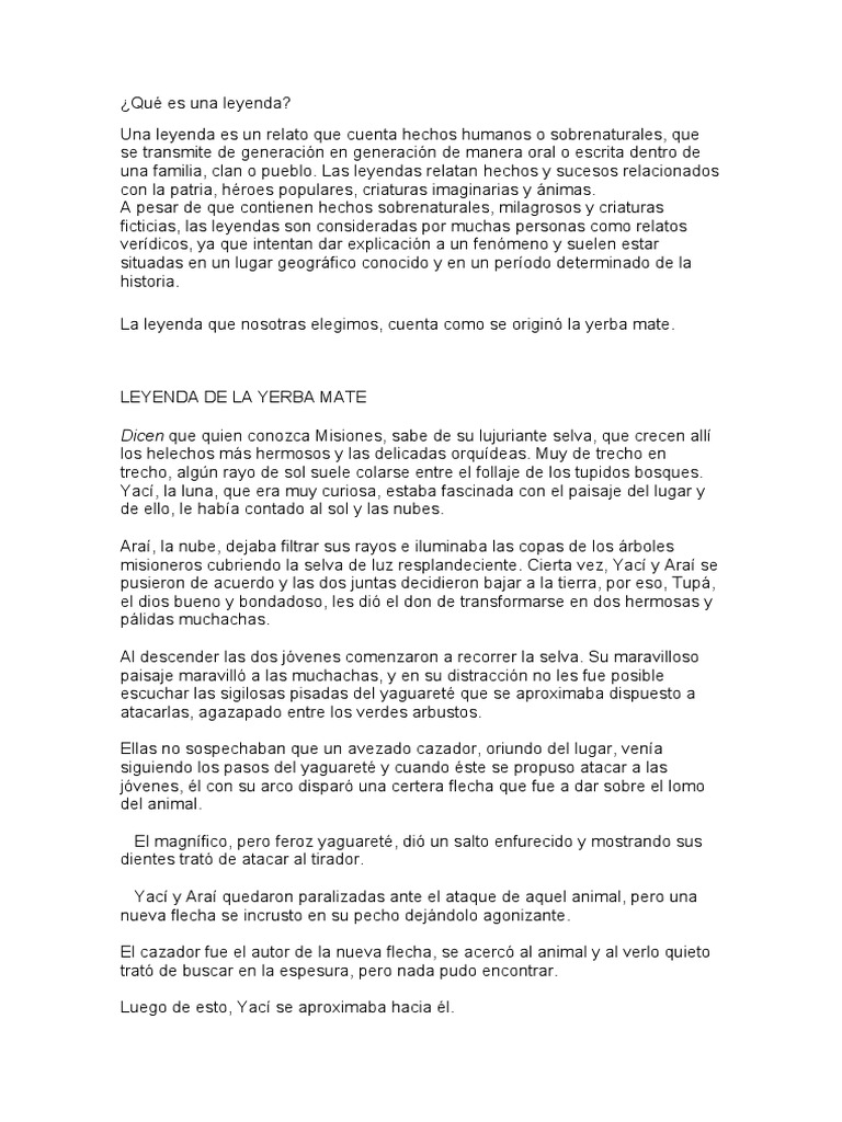 Qué es una leyenda | PDF | Leyendas