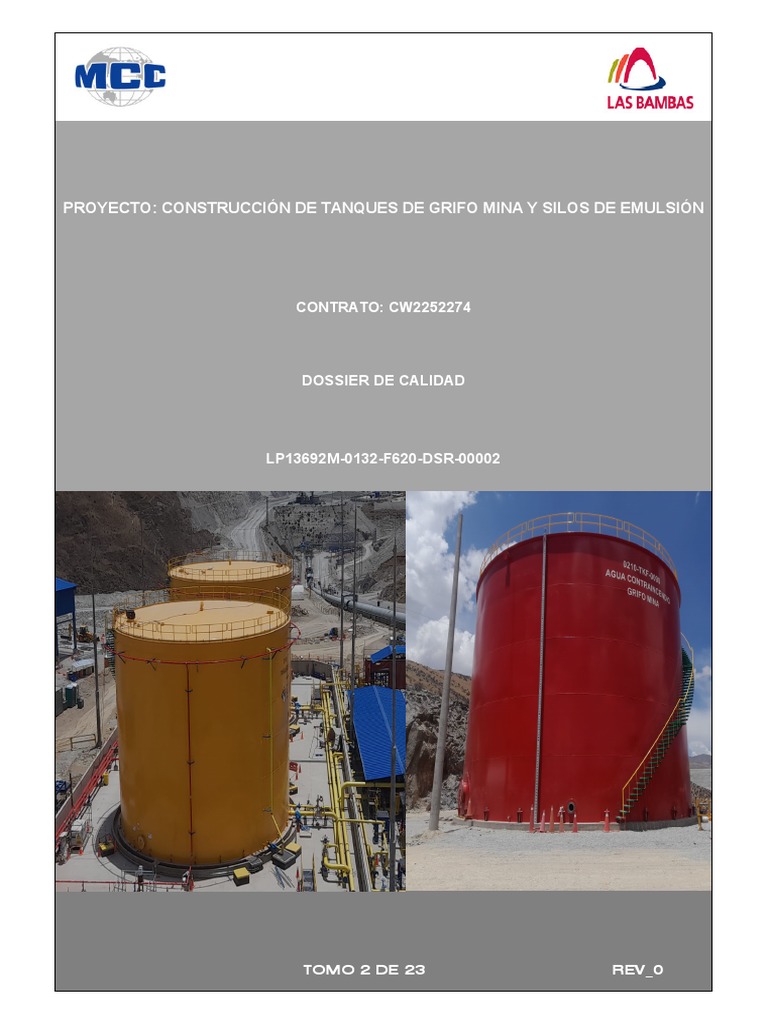 Construcción de Tanques y Silos Emulsión | PDF | Pascal (Unidad ...