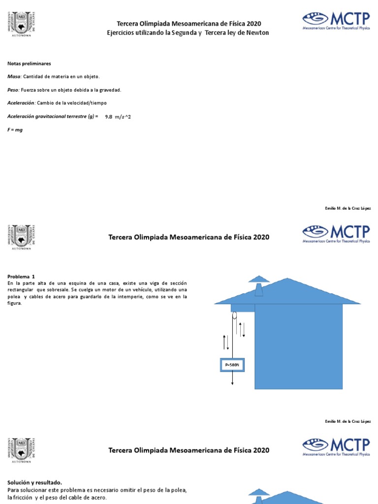 Problemas para La Olimpiada 2020 (Basica) | PDF | Fuerza | Gravedad