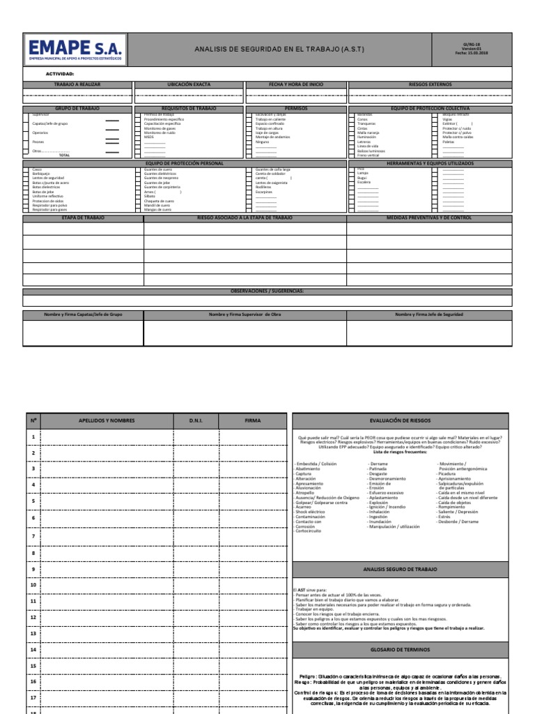 Ast Emape | PDF | Riesgo