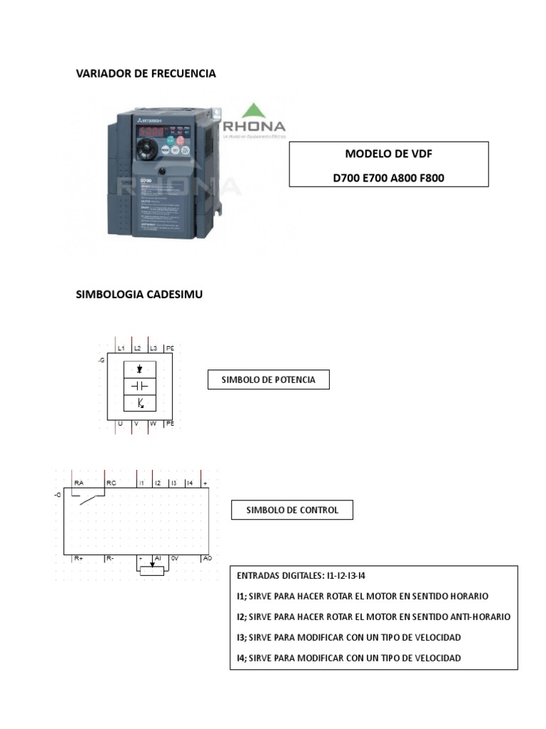 Variador de Frecuencia | PDF