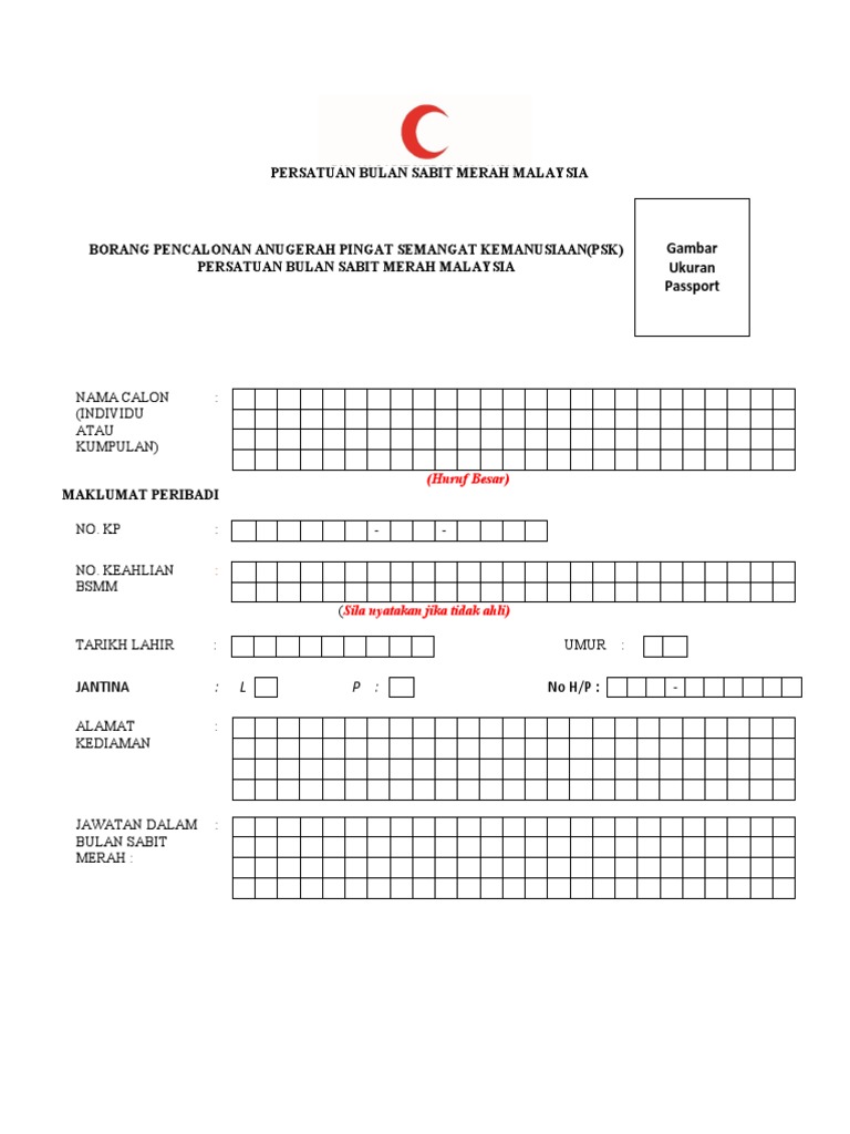 4 Borang Permohonan PSK | PDF