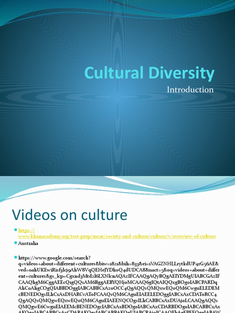 Cultural Diversity in Globalization | PDF | Globalization ...