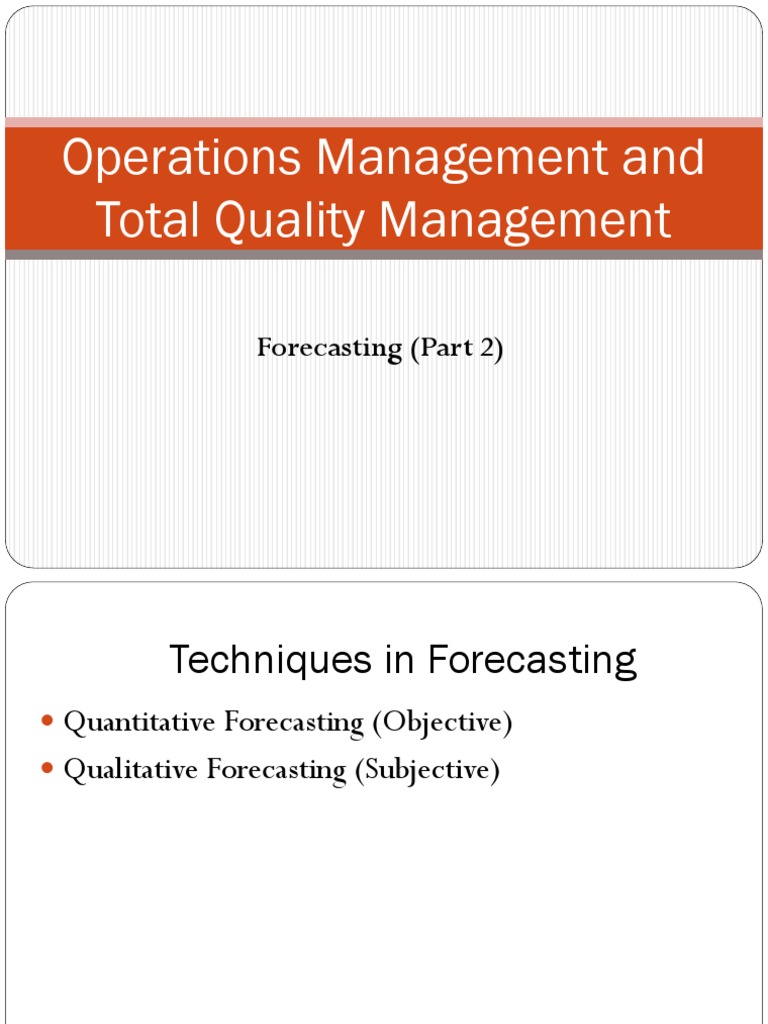 Forecasting | PDF | Forecasting | Regression Analysis