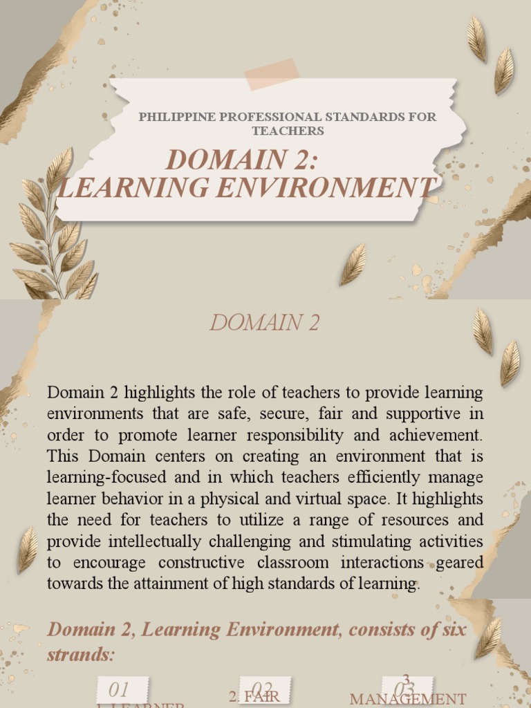 Domain 2 | PDF | Learning | Teachers