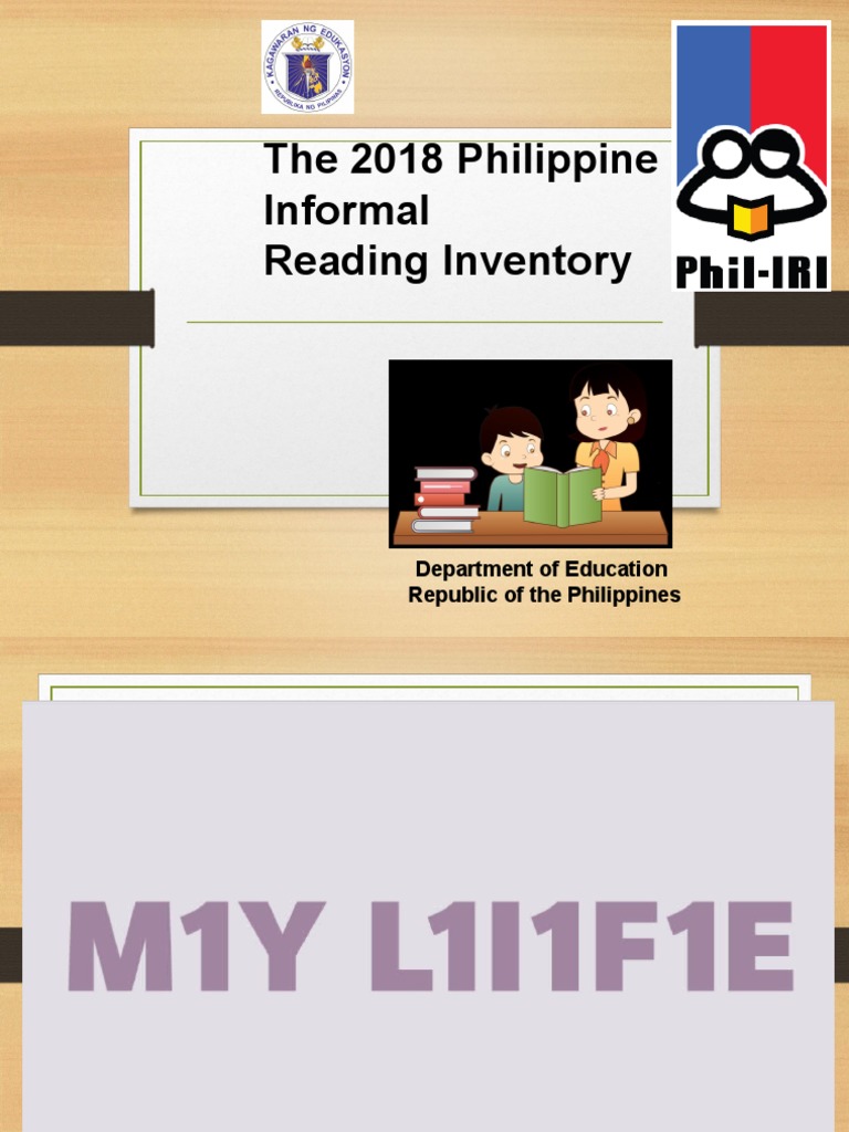 INset Phil Iri | PDF | Reading Comprehension | Curriculum
