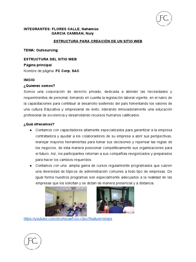 FC Corp SAC | PDF | Liderazgo | Sociedad