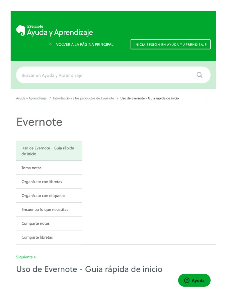 Tutorial EVERNOTE | PDF