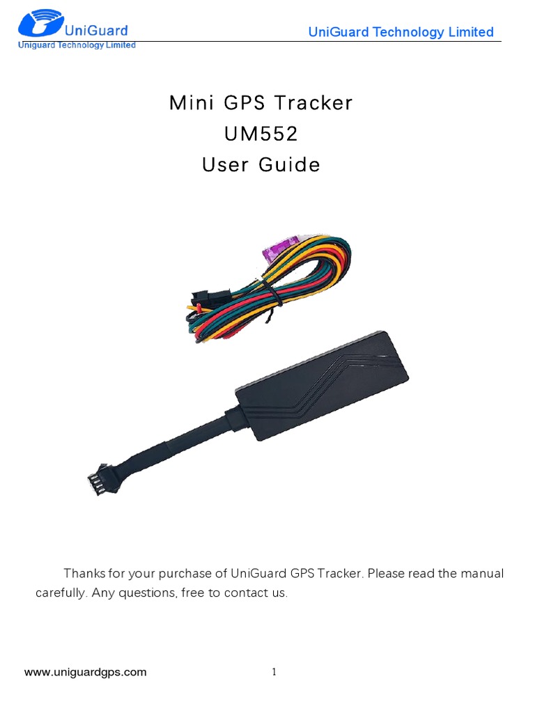 UM552 GPS Tracker User Guide V1.0 | PDF | General Packet Radio Service | Global Positioning System