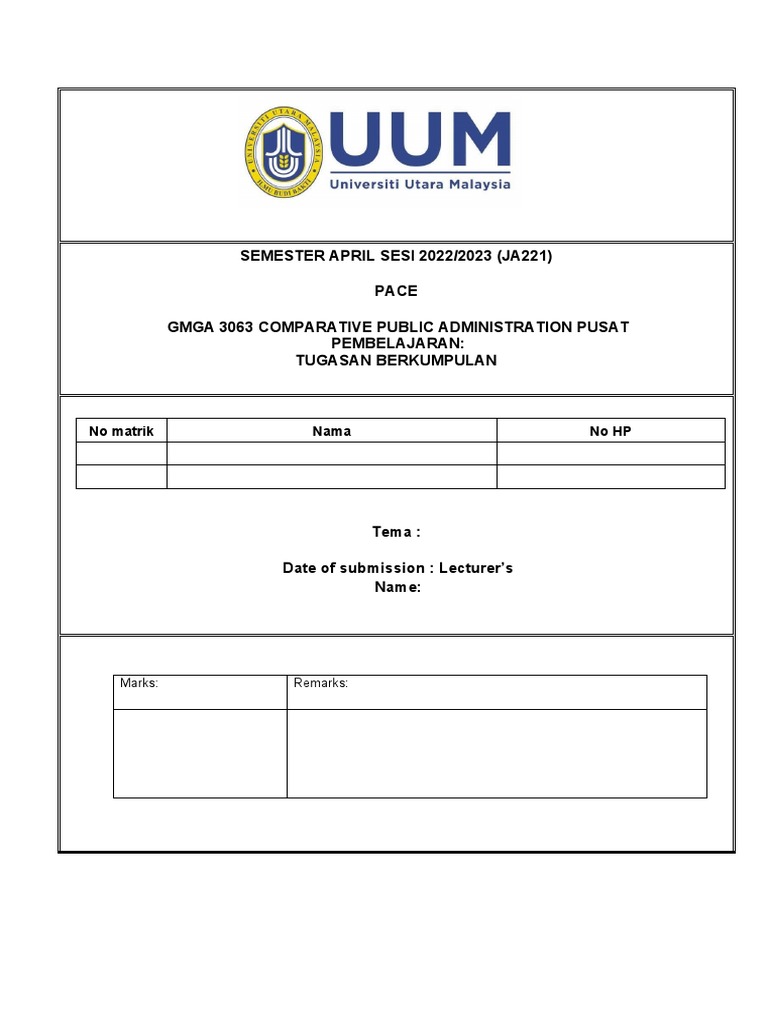 Gmga 3063 Comparative Public Administration | PDF | United Arab ...